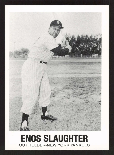 ENOS SLAUGHTER 1977-84 Galasso Glossy Greats #40 Yankees de New York ...