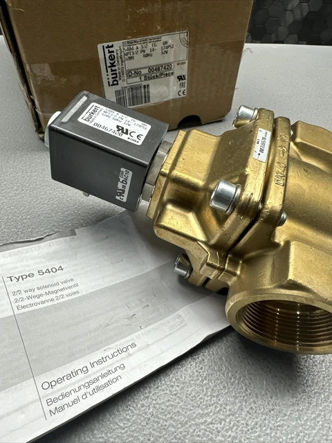 BURKERT TYP 5404 Magnetventil D-74653 Ingelfinger EUR 328,39 - PicClick DE