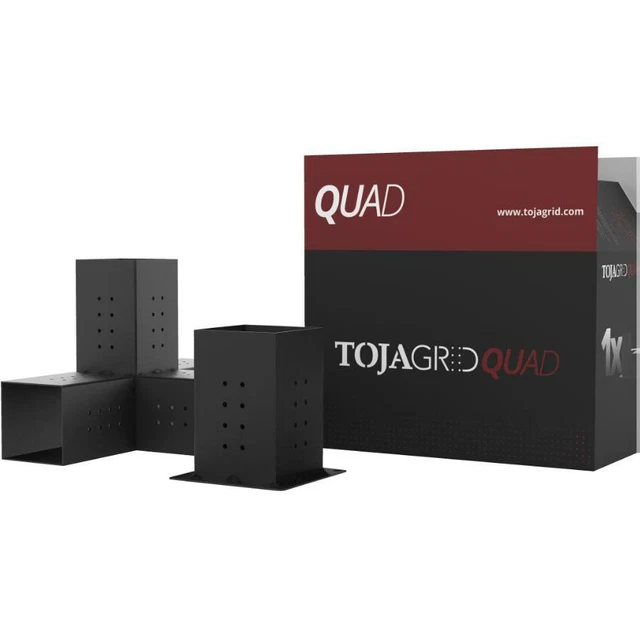 QUAD JOINING AND Solo Base Pergola Brackets - for 6" x 6" Wood Posts, 2 ...