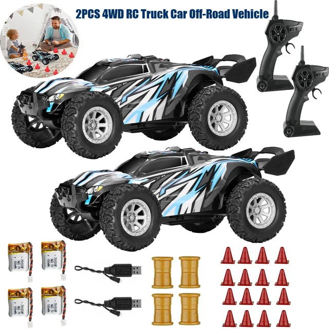 2PCS 1/32 MINI 20KM/h High Speed Buggy RC Car Remote Control Off-road ...