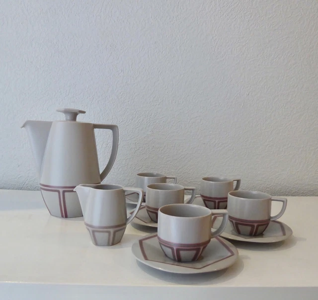 ROSENTHAL STUDIO LINIE Service Favo Linea Elsa Fischer-Treyden Kanne ...