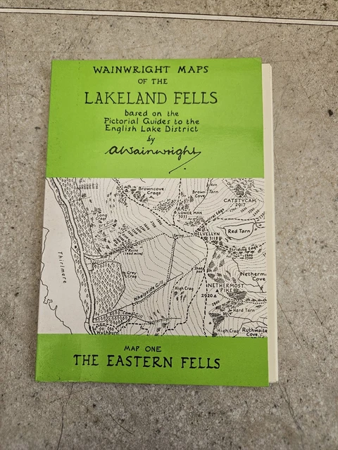 ORIGINAL WAINWRIGHT MAPS of the Lakeland Fells: Map 1: Eastern Fells £5 ...