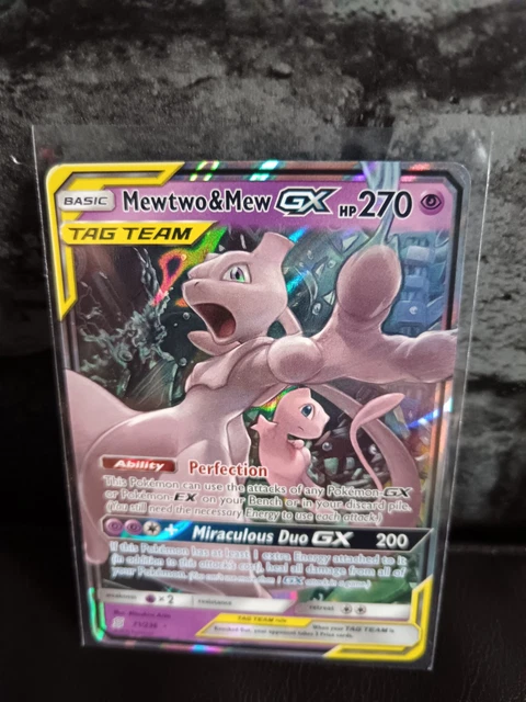 POKÉMON TCG MEWTWO & Mew Tag Team GX Unified Minds 71/236 Holo Ultra ...