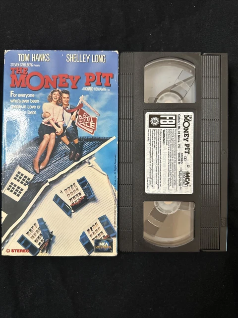 THE MONEY PIT VHS Movie 1986 Tom Hanks Shelley Long 80s Comedy Classic ...