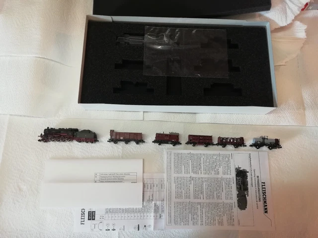 FLEISCHMANN SPUR N , 781290 , Set Preussischer Güterzug KPEV , Digital ...