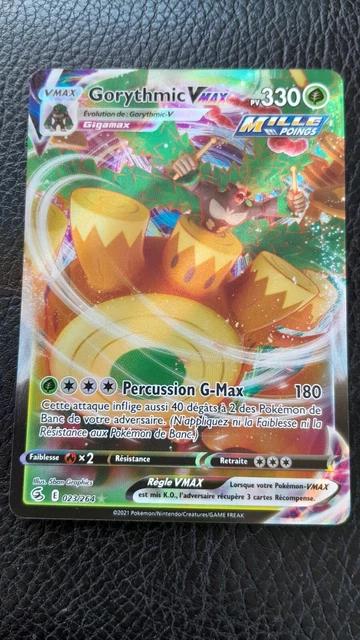 CARTE POKÉMON GORYTHMIC VMax 023/264 EB08 Poing de Fusion NEUF vf EUR 6 ...
