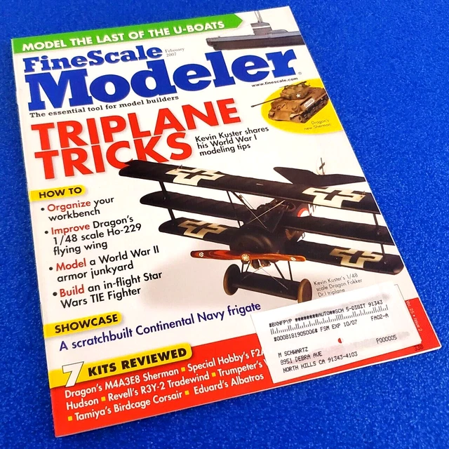 FINE SCALE MODELER: Triplane Tricks Feb 2007 Essential Tool For Model ...