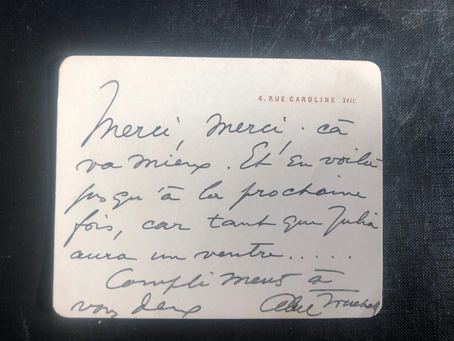 CARTE LETTRE AUTOGRAPHE signée de Louis Abel-Truchet (1857-1918) Peintre Fr EUR 35,00 - PicClick FR