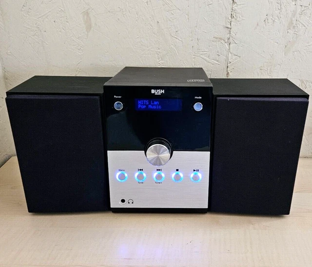BUSH MICRO HI-FI System: CD Player, DAB FM Radio, Bluetooth, Aux 3.5mm ...
