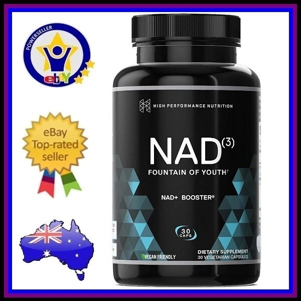 HPN NAD(3) NAD+ Booster Supplement Cell Regenerator Natural Energy ...