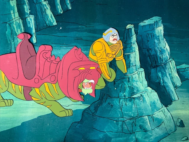 CELLULE D'ANIMATION HE-MAN vintage MOTU production dessin animé art fond She-Ra I19 EUR 40,45 ...