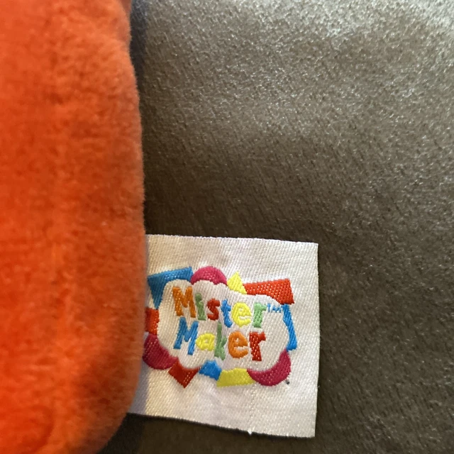 MR. MISTER MAKER Red Rectangle Shape Plush TV Figure Gosh Designs ...