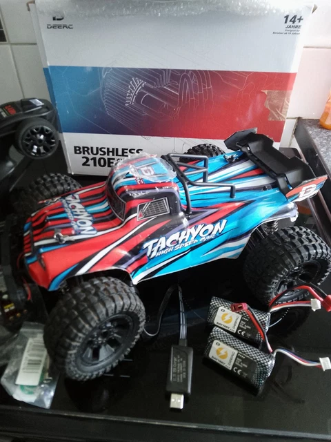 RC CAR ELECTRIC rtr Brushless 1/10 Truck Deerc 4wd 210e Tachyon 11v 2 ...