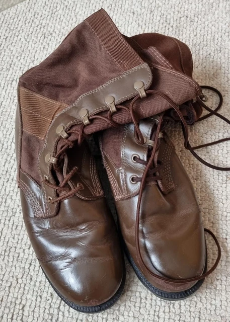 BRITISH ARMY ORIGINAL issue Brown Jungle Combat Boots size 7L £20.00 ...