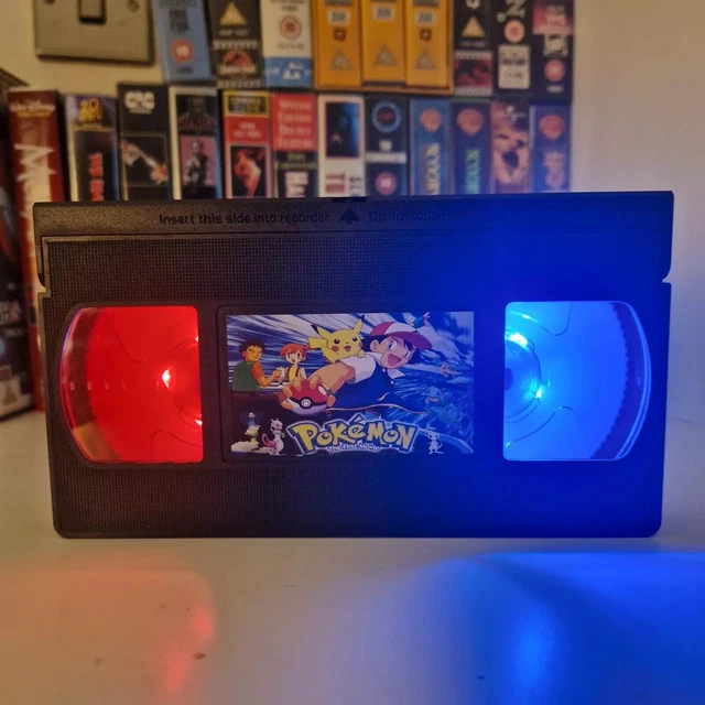 POKÉMON THE FIRST Movie LED VHS Tape Light Lamp Birthday Xmas Gift Idea ...