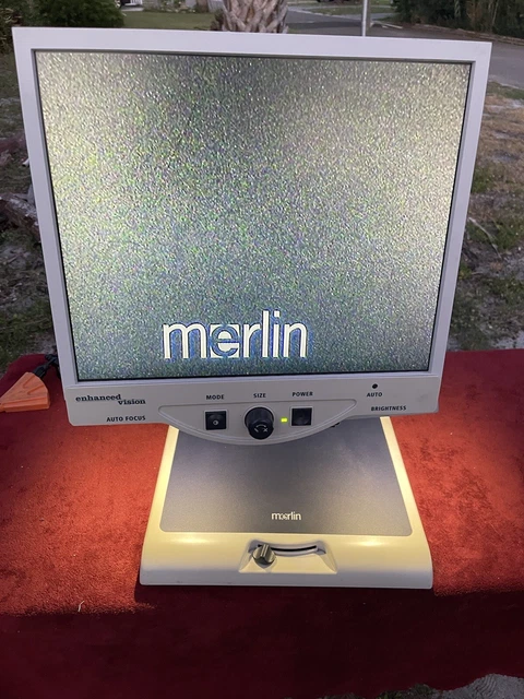MERLIN ENHANCED VISION LCD Low Vision Video Magnifier MRVE19A-VA Reader ...