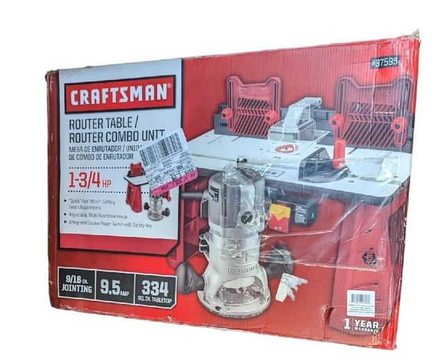 CRAFTSMAN ROUTER TABLE / Router Combo Unit 9.5 amp 1-3/4 Hp Model # 9 ...