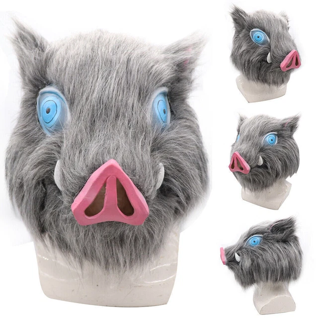 DEMON SLAYER HASHIBIRA Inosuke Pig Mask Horror Animal Fancy Dress ...