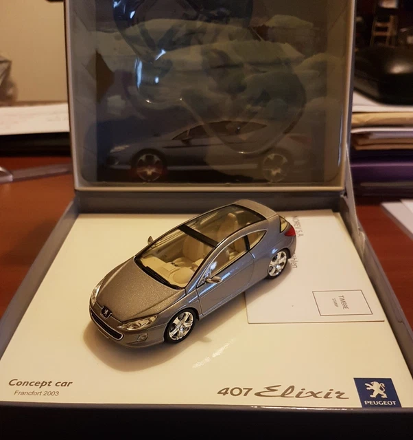 COFFRET COLLECTION NOREV 1/43 Peugeot 407 Elixir Concept car 2003 État ...
