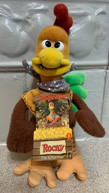 1999 DREAMWORKS CHICKEN Run - Rocky "The Charmer" Plush Toy With Tags ...