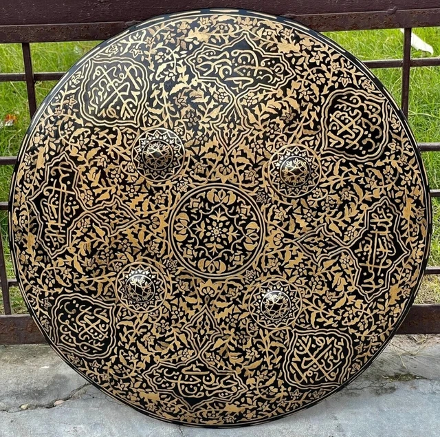 MEDIEVAL ISLAMIC SHIELD Hand Crafted Indo Persian Shield Arabic ...