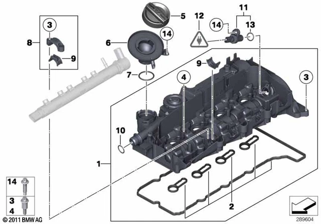 BMW GENUINE O Ring 36x3.4 Fits F20 F20 LCI F21 F21 LCI F22 E90 LCI ...