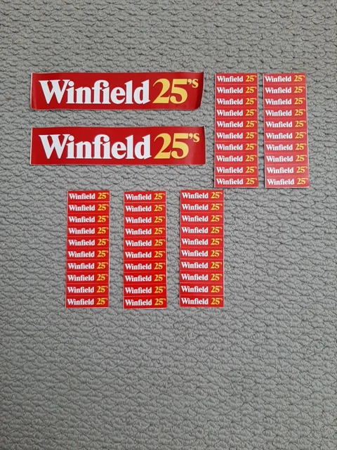 VINTAGE WINFIELD 25’S Point Of Sale Stickers Winnie Reds $35.00 ...