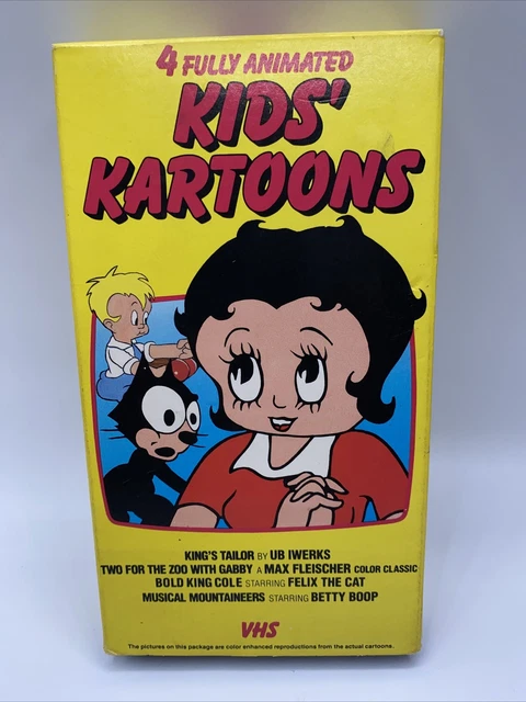 KIDS' KARTOONS (VHS, 1987) 4 Fully Animated Cartoons £2.35 - PicClick UK