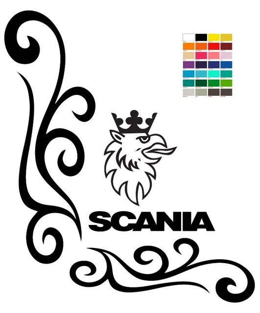 SCANIA X2 WINDOW VINYL STICKER HAULAGE CUSTOMISE TRUCKING 28 x 24cm £7. ...