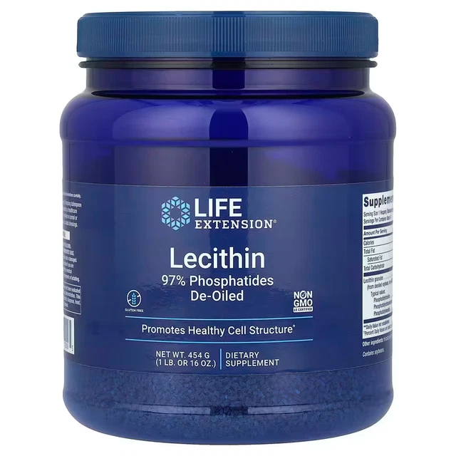 LIFE EXTENSION LECITHIN, 1 lb (454 g), Expiry"2026 £42.09 - PicClick UK