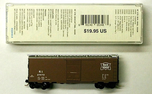 MTL MICRO-TRAINS 02000058 Rock Island RI 27472 "série 1972" 40 pieds wagon couvert EUR 31,04 ...