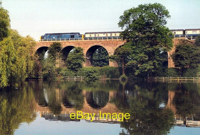 PHOTO RAILWAY 6X4 Class 37 37053 Passenger Train Viaduct nr Chelmsford ...