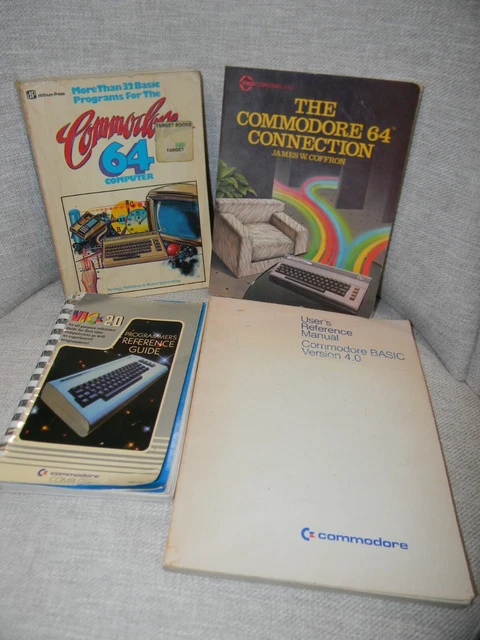 VTG COMMODORE 64 & VIC 20 Programmer's Reference Guide Book LOT of (4 ...