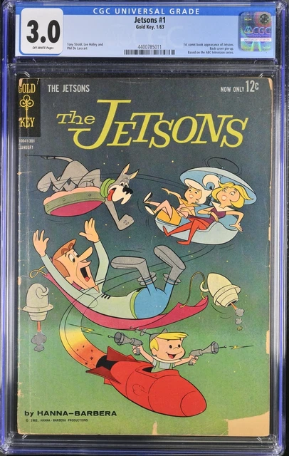 JETSONS #1 KEY 1st APPEARANCE of THE JETSONS, 1963, HANNA-BARBERA, CGC ...