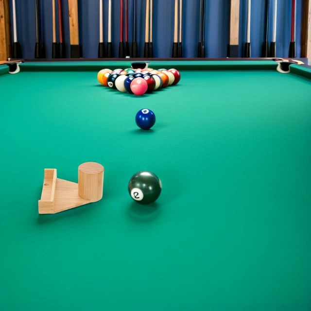 BILLIARDS POWDER STORAGE Rack Chalk Holder for Cue Protective Shelf ...