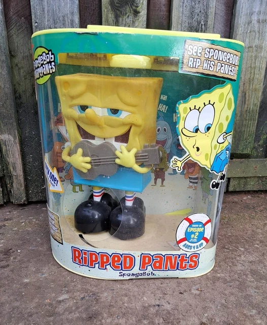 SPONGEBOB SQUAREPANTS RARE Ripped Pants Animated figure Fisher Price UK ...
