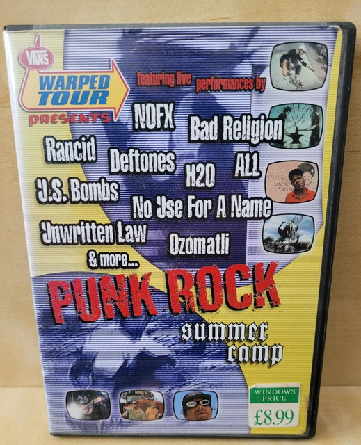 VANS WARPED TOUR Punk Rock Summer Camp (DVD, 1999) NOFX RANCID DEFTONES ...