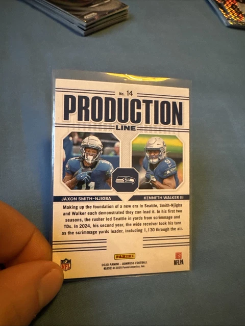 PANINI DONRUSS 2025 Production Line Jason Smith Njigba and Kenneth ...