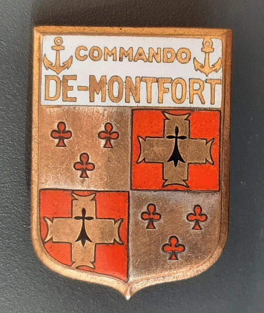 INSIGNE COMMANDO MARINE DE MONTFORT en Indochine variante ORIGINAL ...