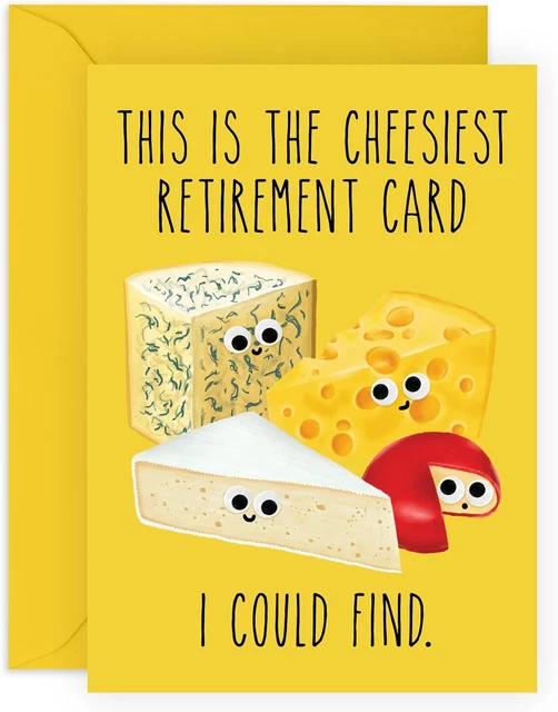 Funny Retirement Card For Men And Women Cheesiest Retirement Card