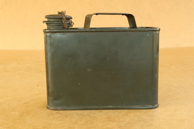 VINTAGE GERMAN MILITARY Wehrmacht Oil Can Tin Petroleum MG 34/42 WWII ...