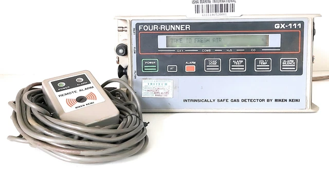 RIKEN KEIKI GX-111 Four Gas Runner Composite GAS Detector Monitor GX111 ...