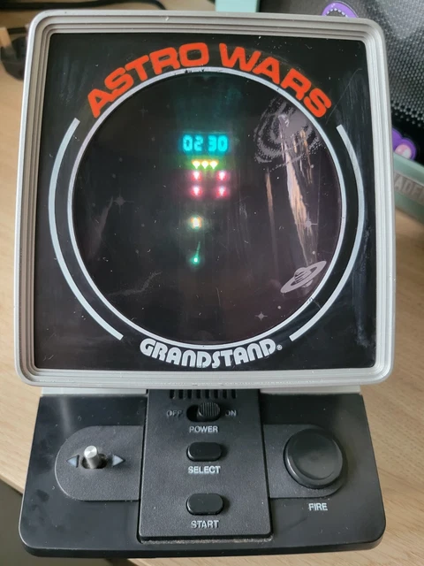 ASTRO WARS GRANDSTAND Very Rare First Edition RED FONT. Retro Video ...