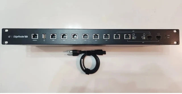 UBIQUITI EDGEROUTER PRO ERPro-8 Enterprise Network 8 Port Router $100. ...