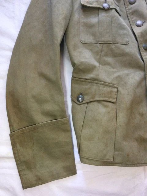 ORIGINAL GERMAN ARMY WWII Afrika Korps Tropical Uniform Jacket Shirt ...