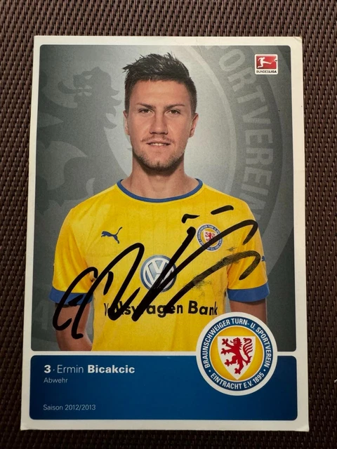 ERMIN BICAKCIC AUTOGRAMMKARTE - Eintracht Braunschweig - Original ...