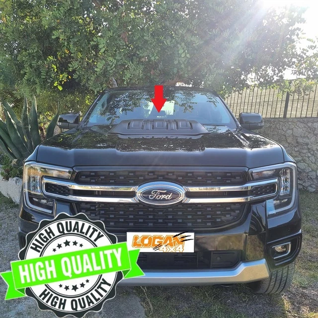 FORD RANGER T9 Ecope de Capot Enjoliveur Prise Air 2023 - 2024 Mat Anti ...
