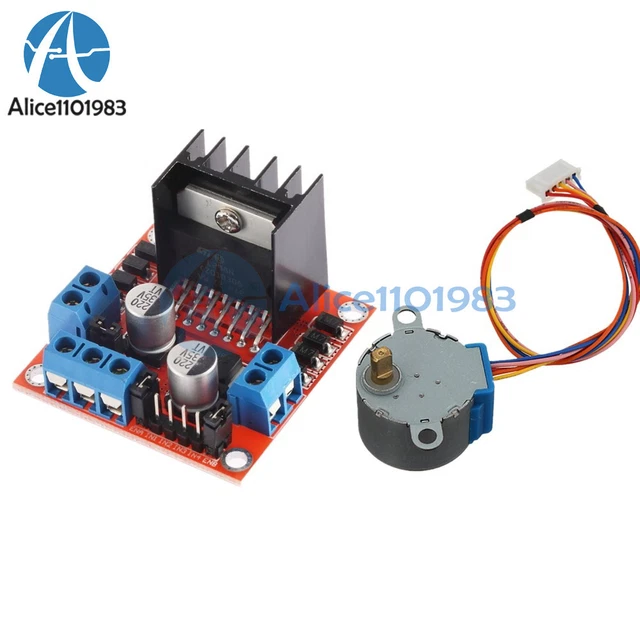 L298N DUAL H Bridge DC Stepper Motor Drive Module +28BYJ-48 DC 5V ...
