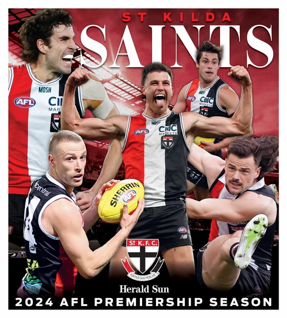 ST KILDA SAINTS 2024 afl football team player poster, FREE POST bargain $12.99 - PicClick AU