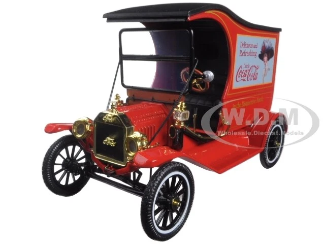 1917 FORD MODEL T Cargo Van ""Coca-Cola"" Rosso 1/18 Modellino Auto ...